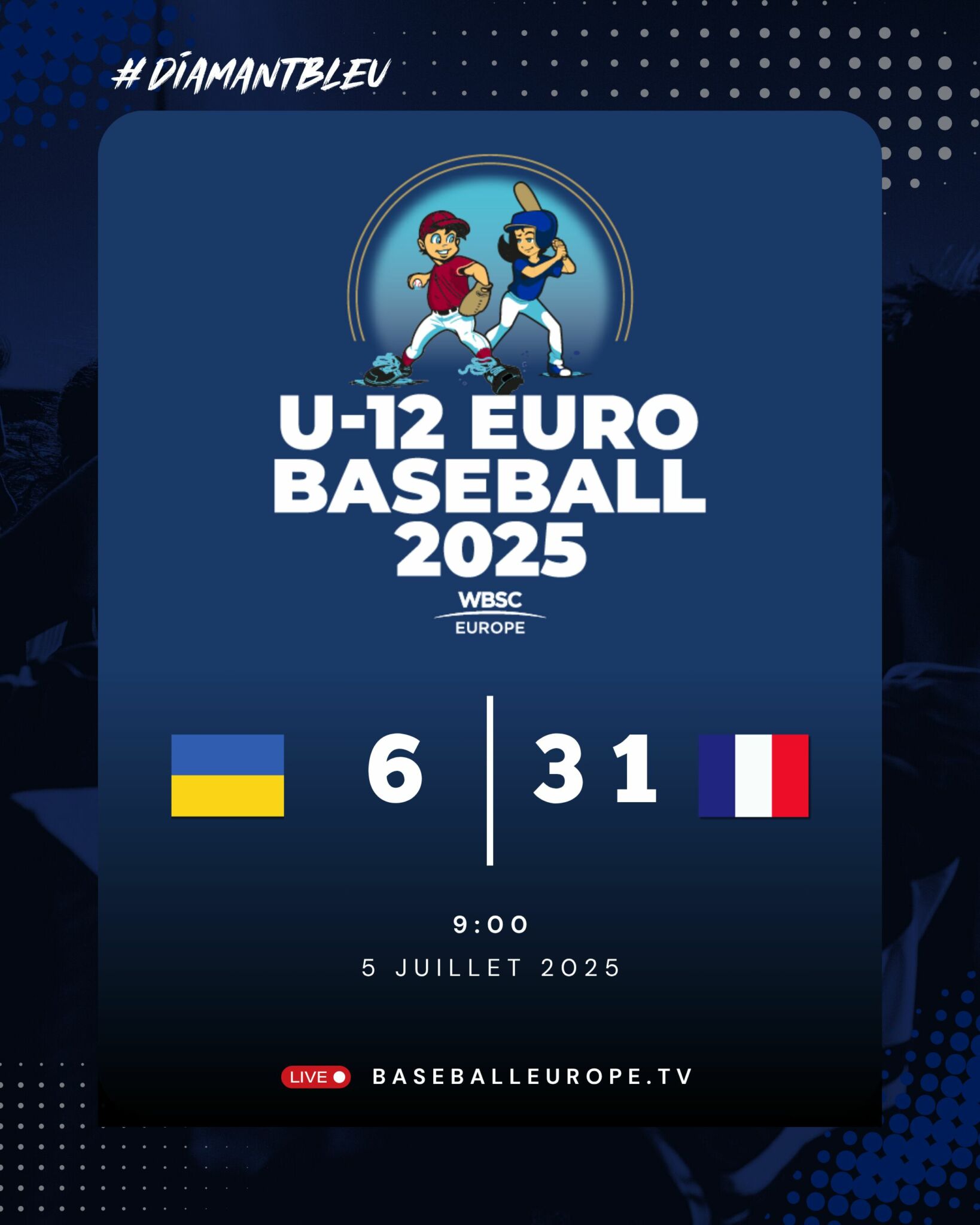 Championnat d’Europe 12U Baseball 2025 : les Bleuets gagnent enfin ...