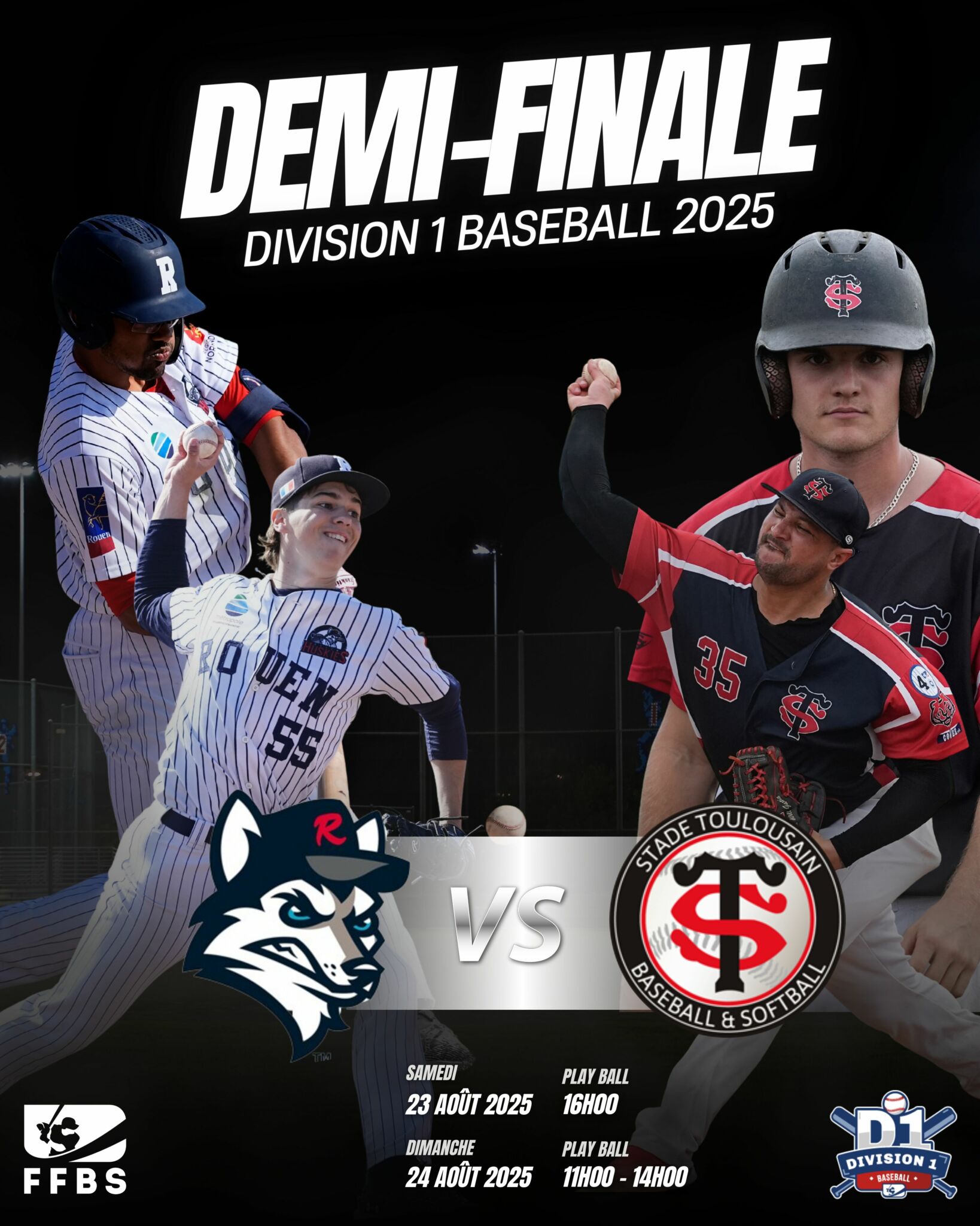 Division 1 Baseball 2025 : Suite des demi-finales ! - Fédération ...